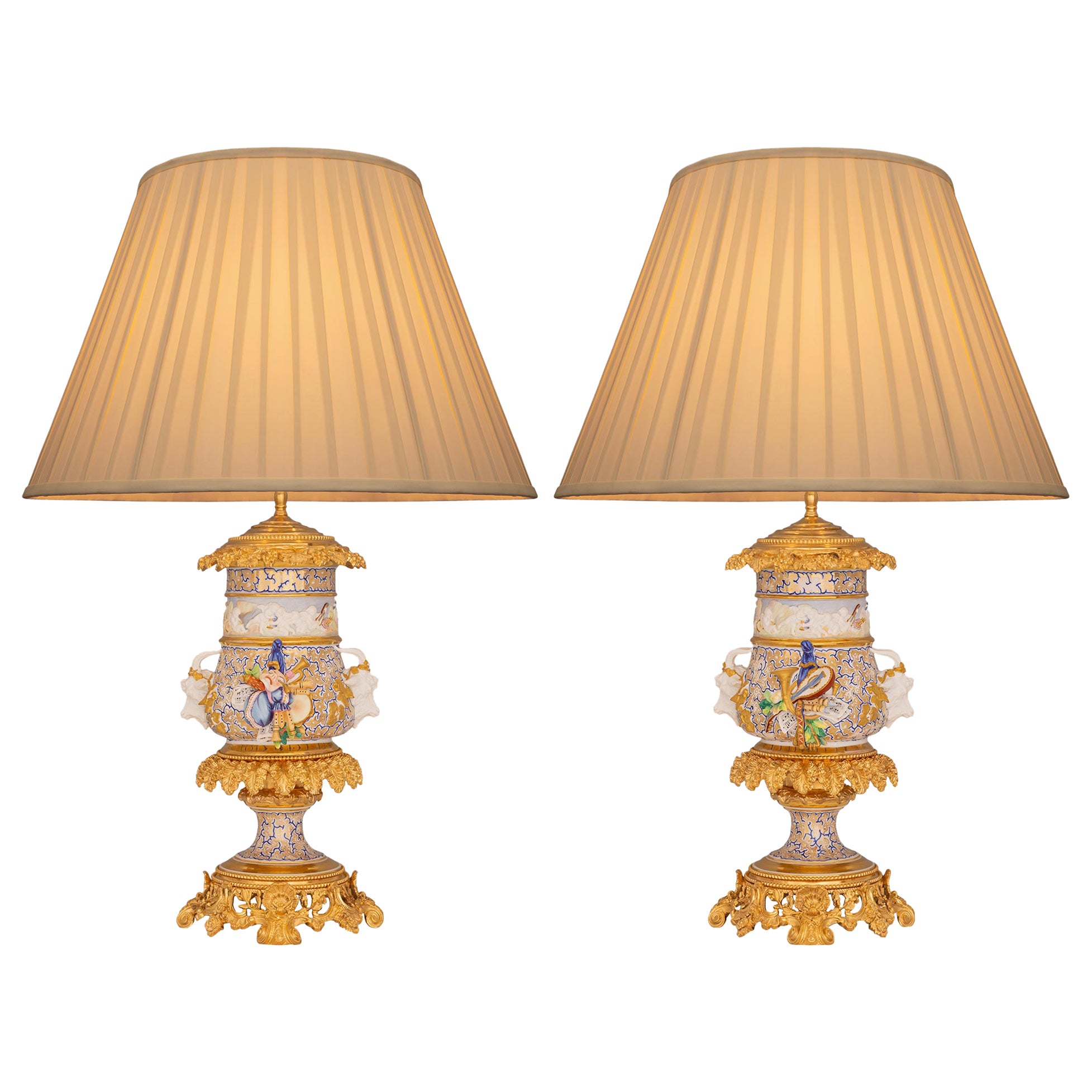 Pair of French and Asian Collaboration 19th Century Louis XV St ...