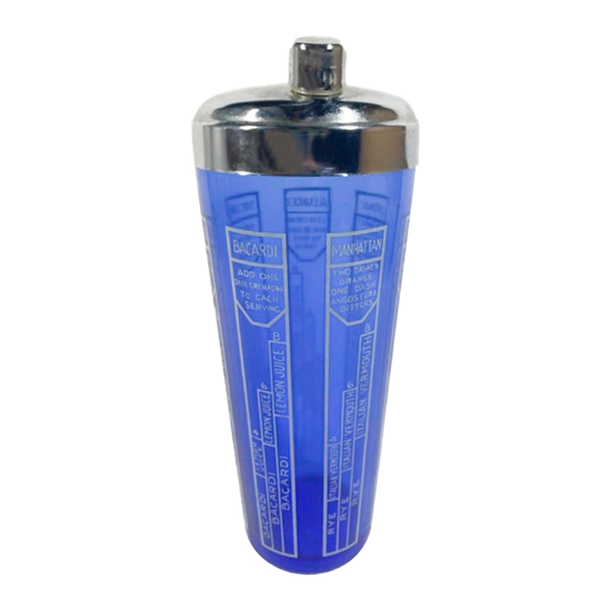 Art Deco Cocktail Recipe Dial at 1stDibs