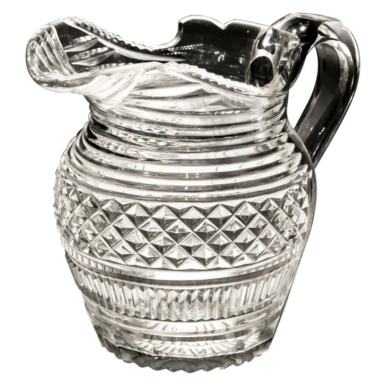 Diamond and Step Cut Regency Jug For Sale at 1stDibs