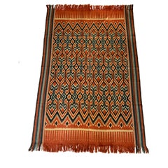 Ikat Textile "Ulos" from Batak Tribe of Sumatra and Stunning Tribal Motifs For Sale at 1stDibs
