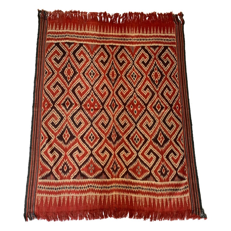 Ikat Textile from Toraja Tribe of Sulawesi with Stunning Tribal Motifs ...