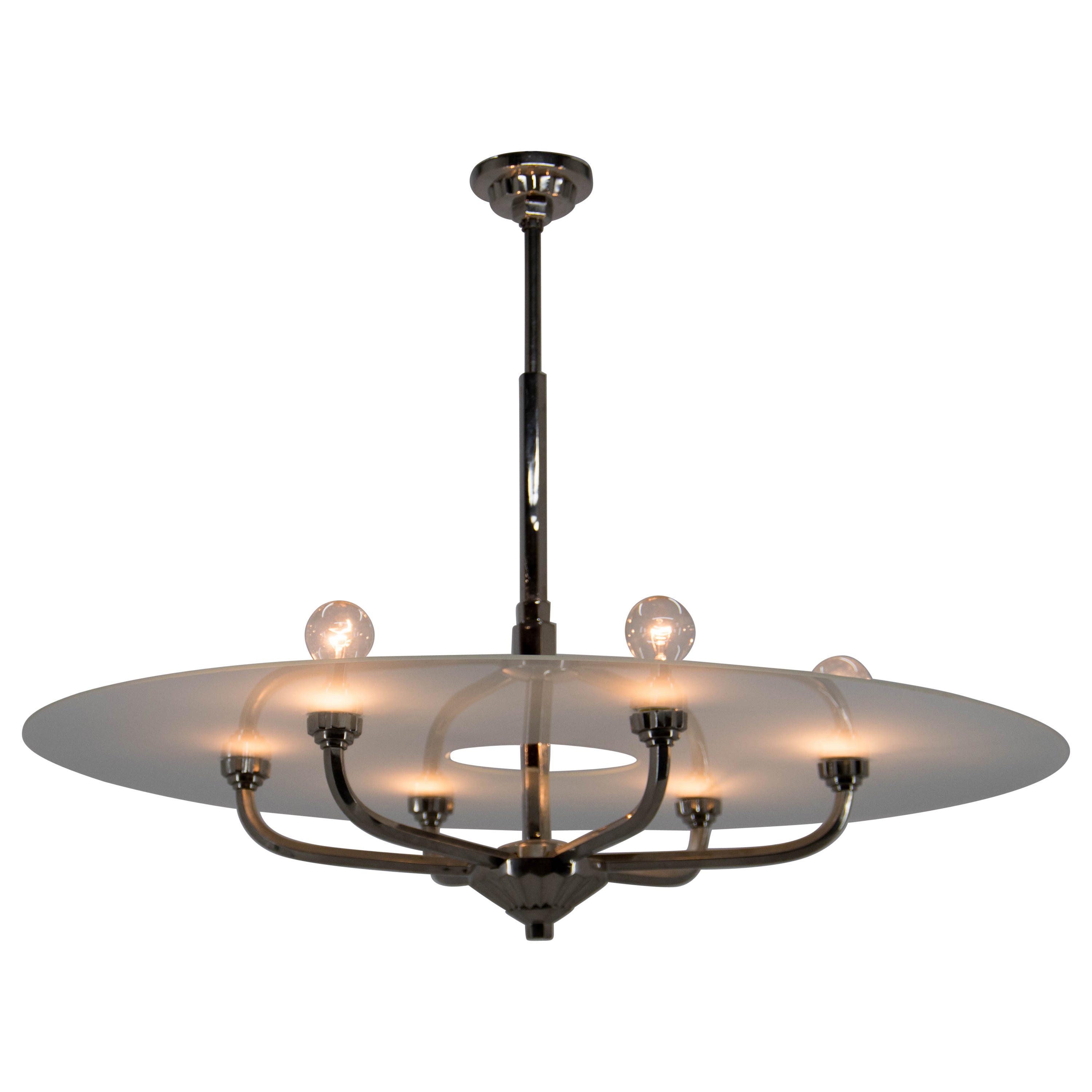 Representative Large Art Deco Chandelier, 1930s For Sale at 1stDibs
