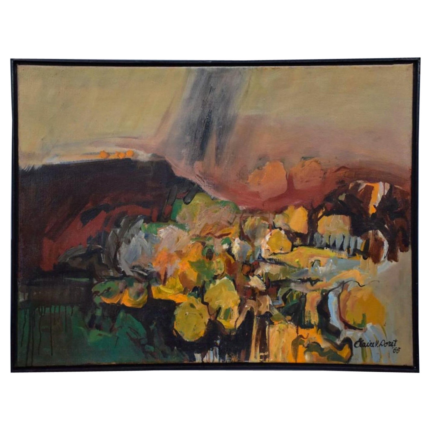 Ernst Halpern, Oil on Canvas, 1965 at 1stDibs