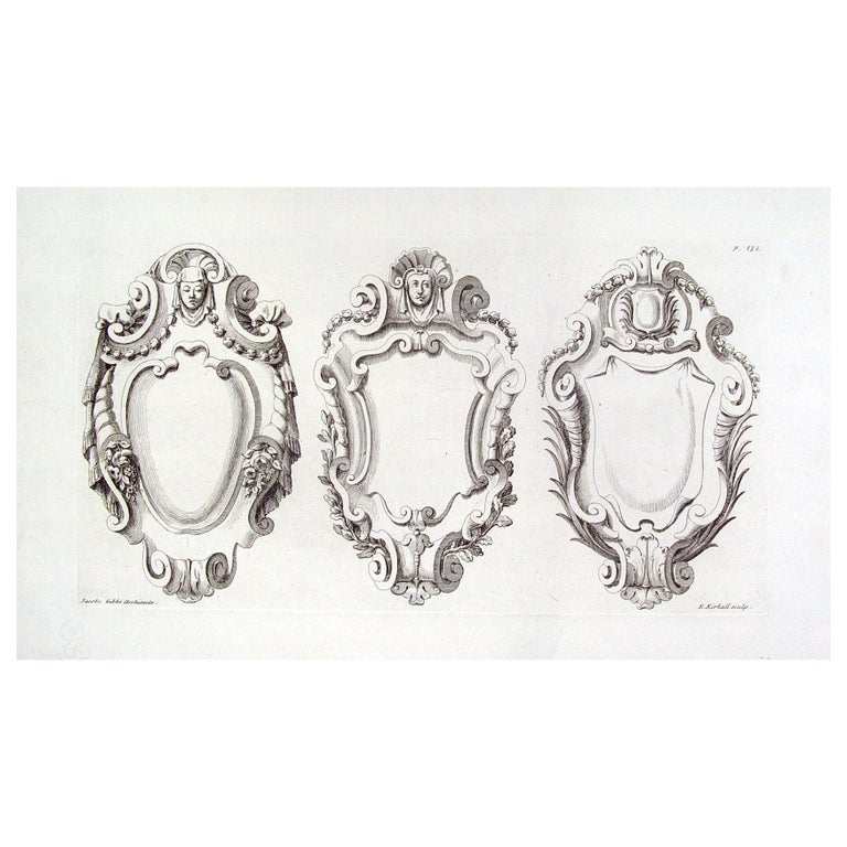 Antique 1728 James Gibbs Architectural Ornament Engraving For Sale at ...
