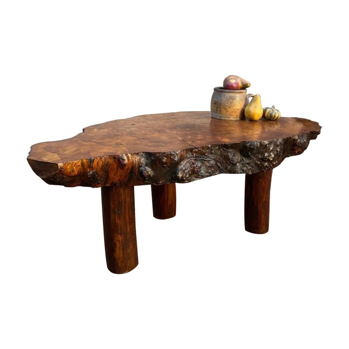 Burl Wood Free Form Driftwood Tree Branch Wood Coffee Table Base ...