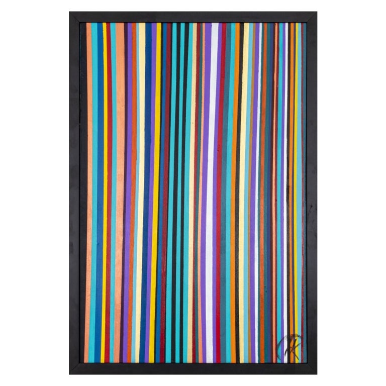 Herman Hershel Kahan Abstract Acrylic on Board For Sale at 1stDibs