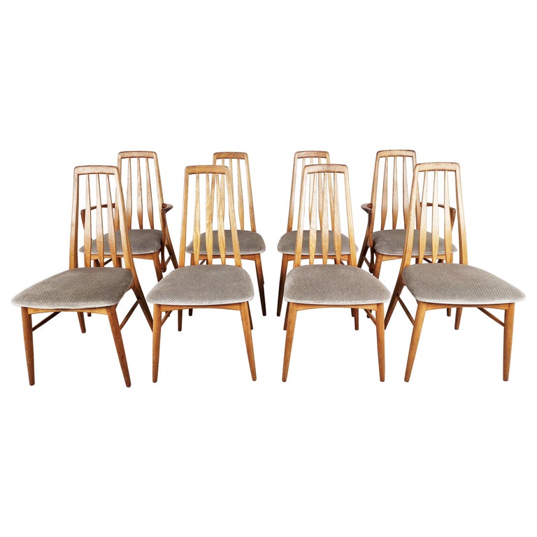 Set of 6 dining chairs, model EVA by Niels Kofoed, Denmark For Sale at ...