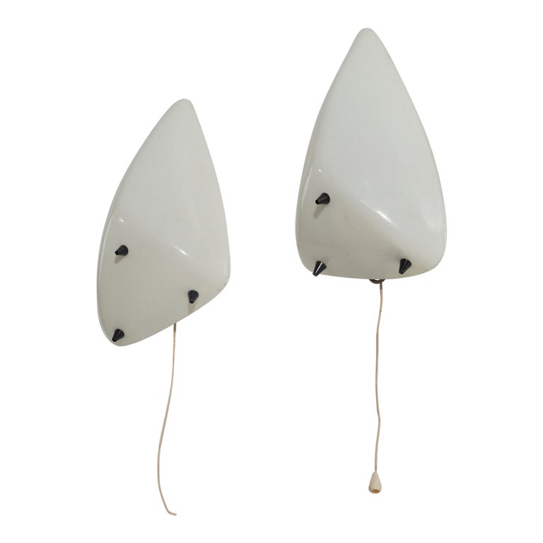 Italian Designer, Freeform Sconces, Acrylic, Metal, Italy, 1960s For ...