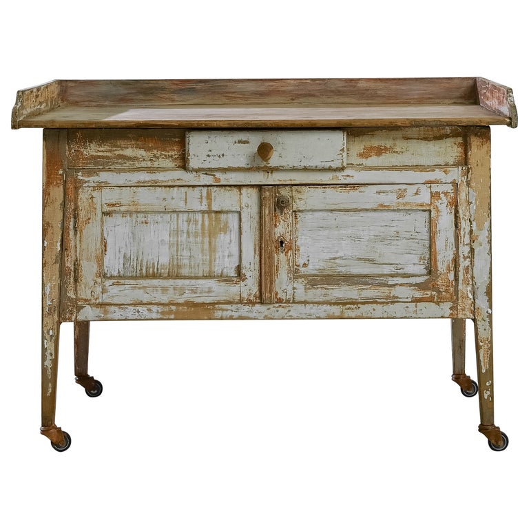 Antique French Bakery Table For Sale at 1stDibs