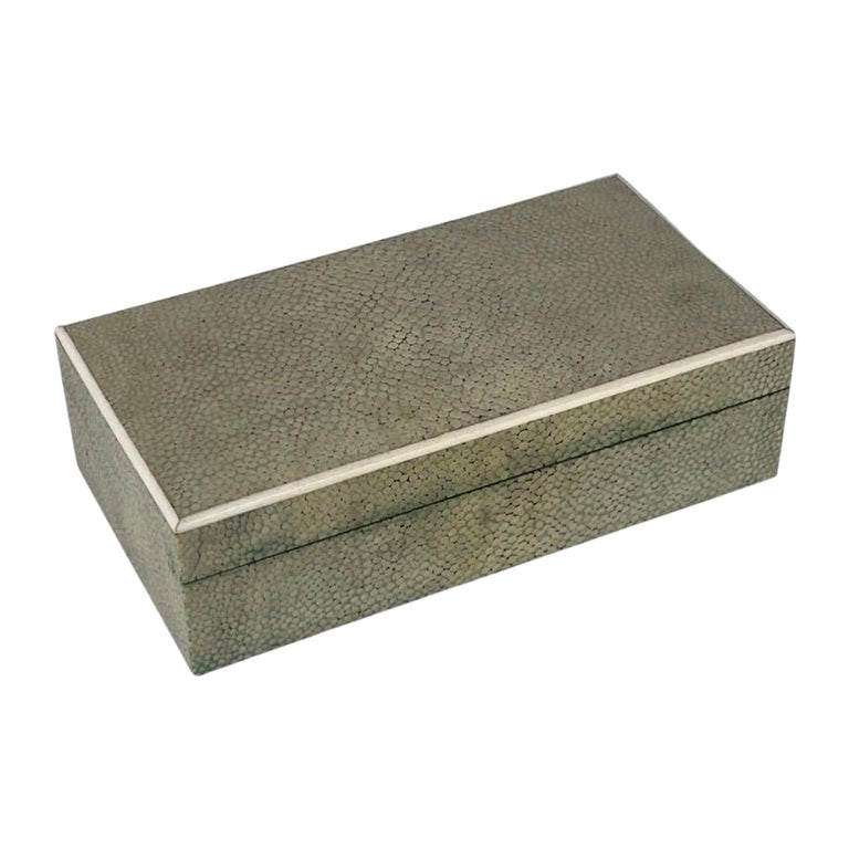 Art Deco Large Shagreen Box at 1stDibs