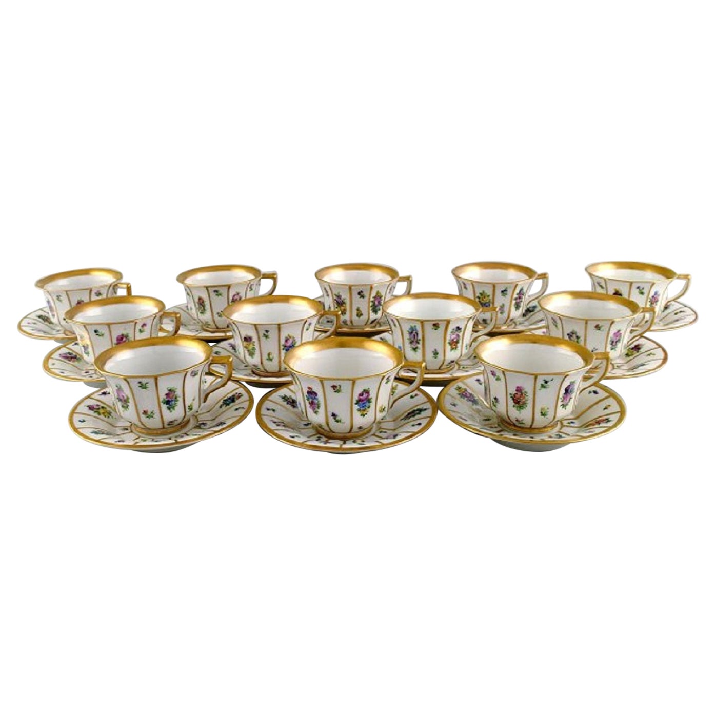 Meissen Porcelain Coffee Cup with Saucer at 1stDibs