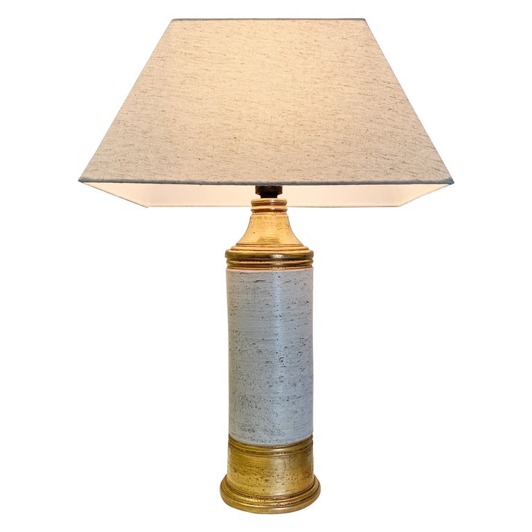 Bitossi Gold Table Lamp for Bergboms, circa 1960s For Sale at 1stDibs