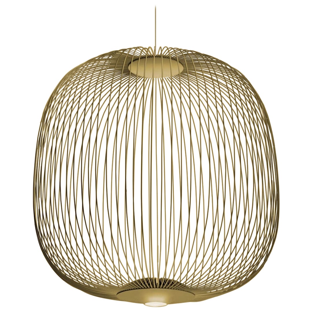 Garcia and Cumini 'Spokes 3’ Metal Suspension Lamp in Copper for ...