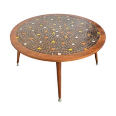 Coffee Table, Mid Century Tile-Top Coffee Table For Sale at 1stDibs