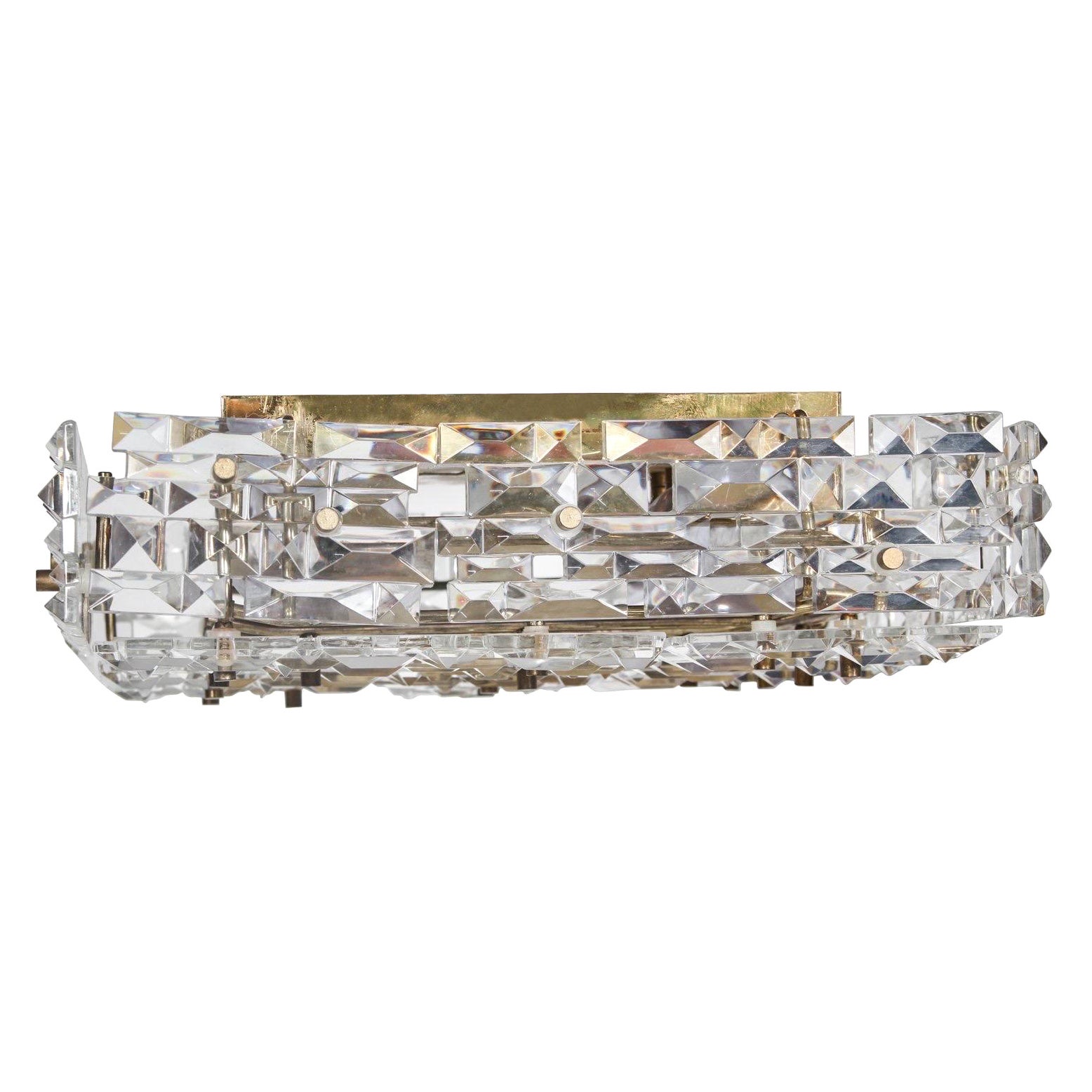 Circular Crystal Light Fixture For Sale at 1stDibs
