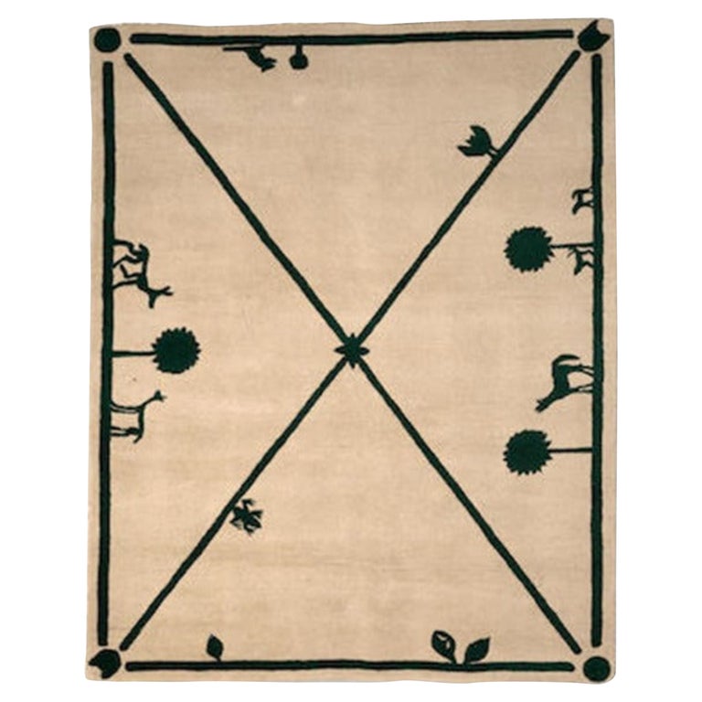 Artistic Rug After Promenade Des Amis, by Diego Giacometti For Sale at ...