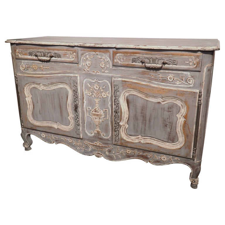Painted Louis XV Style Buffet from Provence, France, Circa 1890 For ...