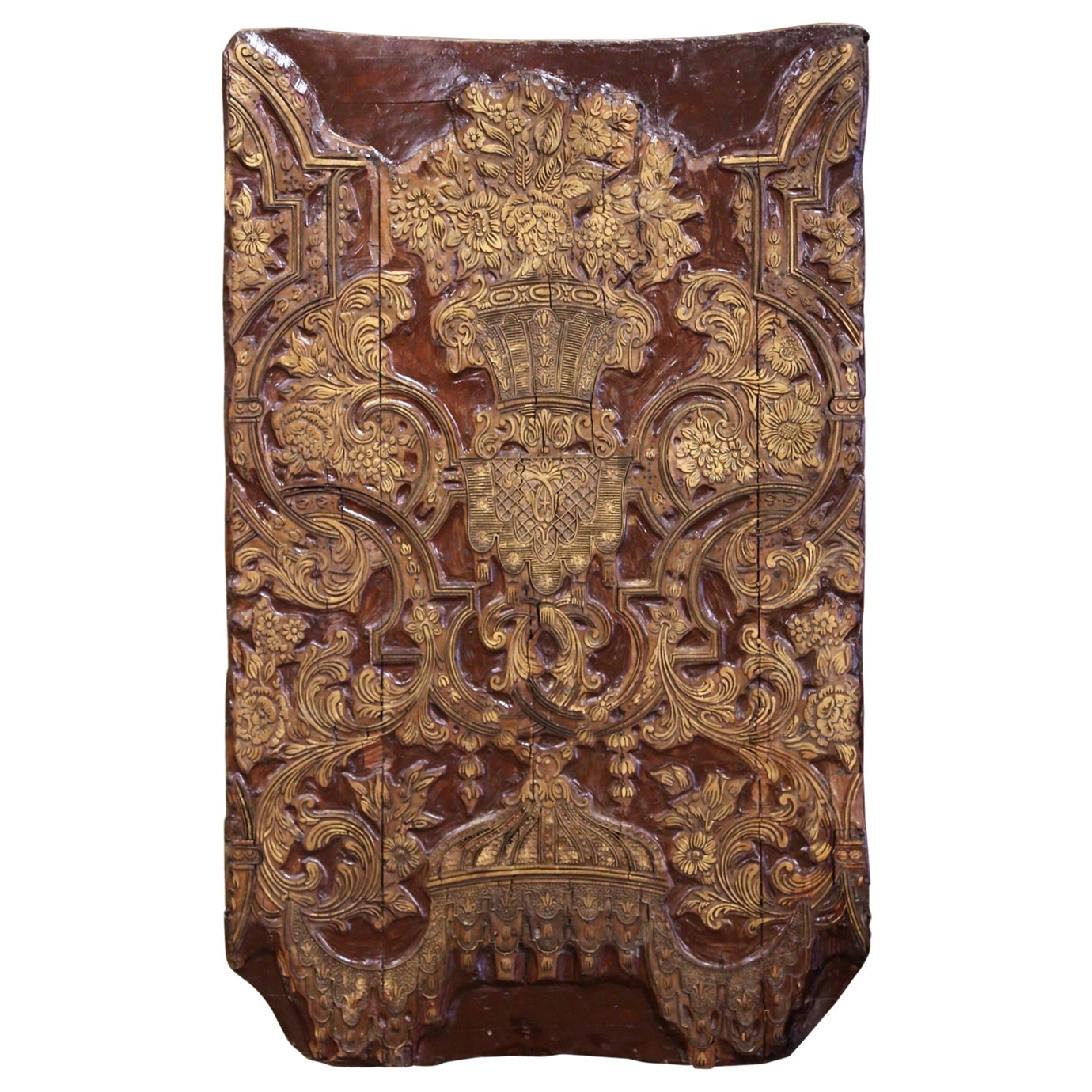 18th Century French Hand Carved Wood Stamp Stencil Block For Sale at ...