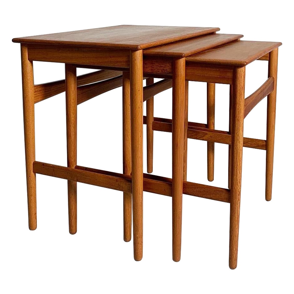 Hans Wegner Nesting Tables by Andreas Tuck at 1stDibs