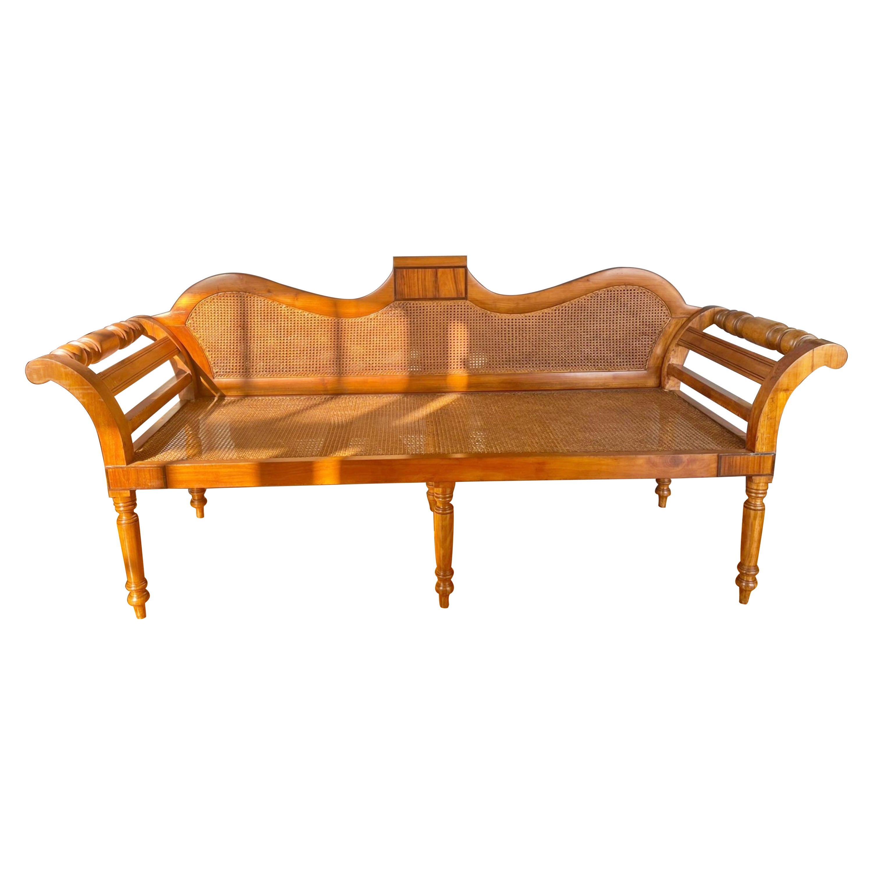 20th Century Unique Single Piece, Teak Wood Canape For Sale at 1stDibs