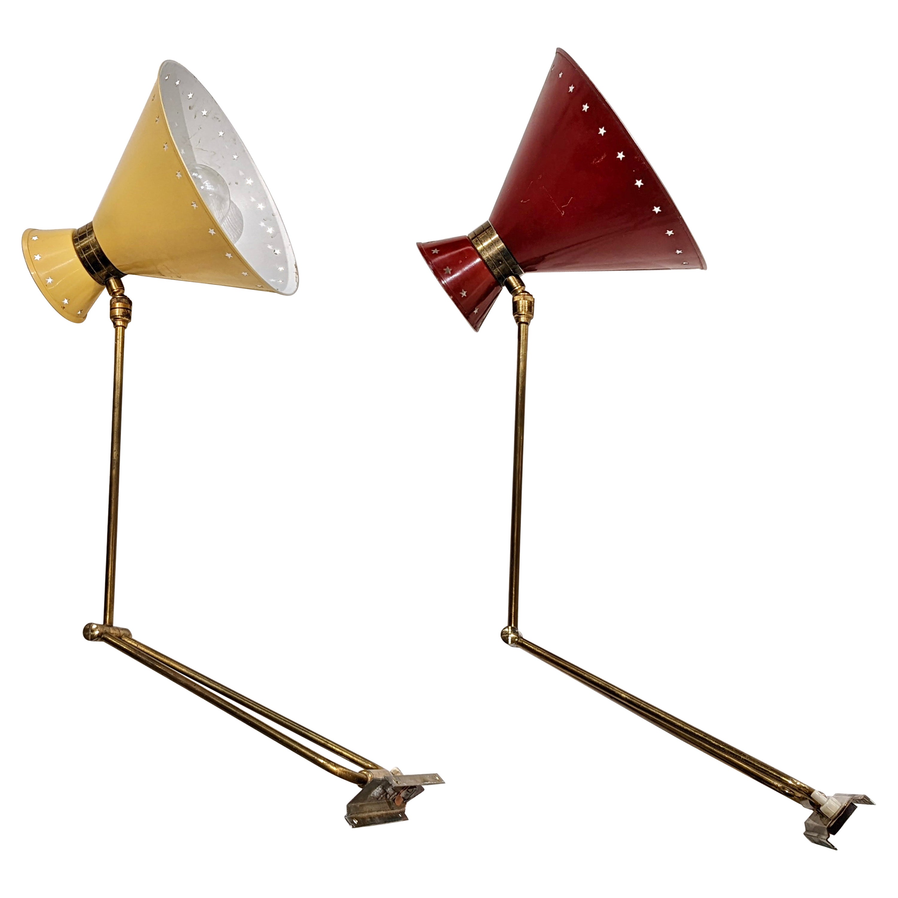 Articulated Sconce by Rene Mathieu For Sale at 1stDibs