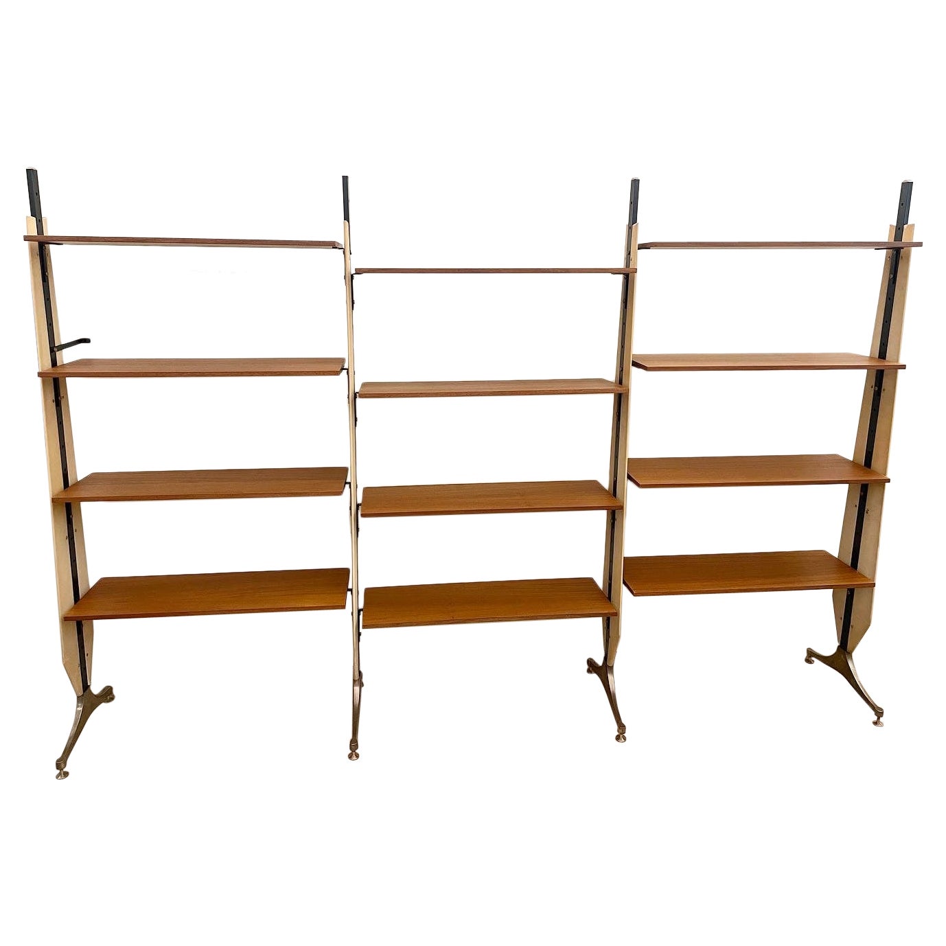 French Sliding Glass Doors Library or Bookcases, 1950s at 1stDibs