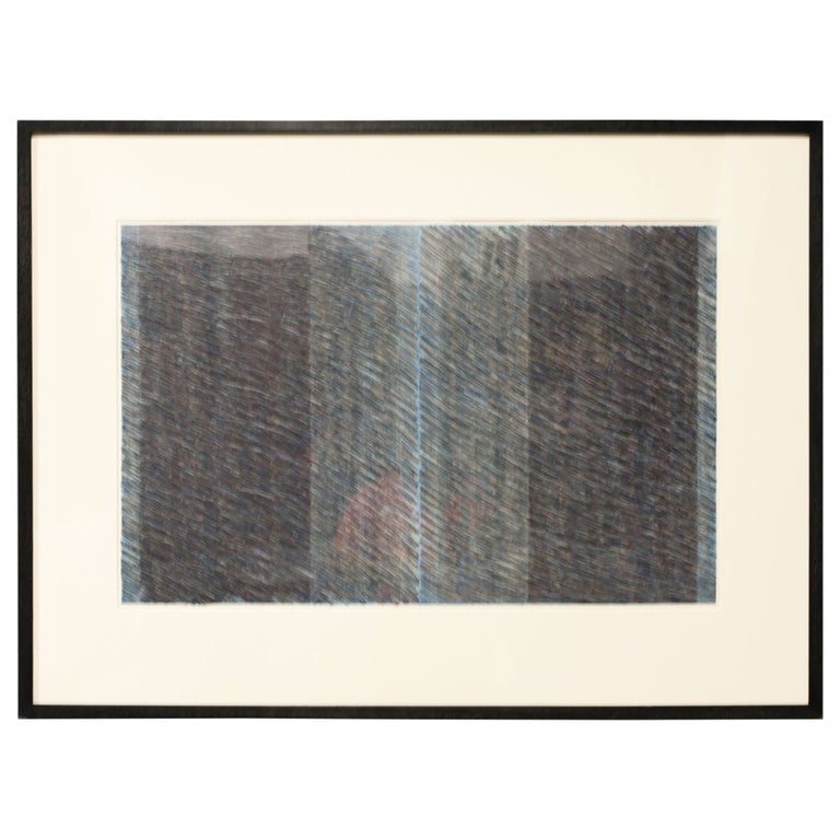 Eric Terry, "Blue Flow", Graphite on Paper, 1975 For Sale at 1stDibs