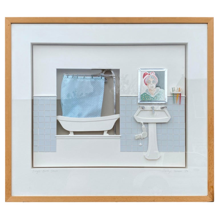 Série de salle de bains unique de l'artiste Darryl Norem (1986) En ...