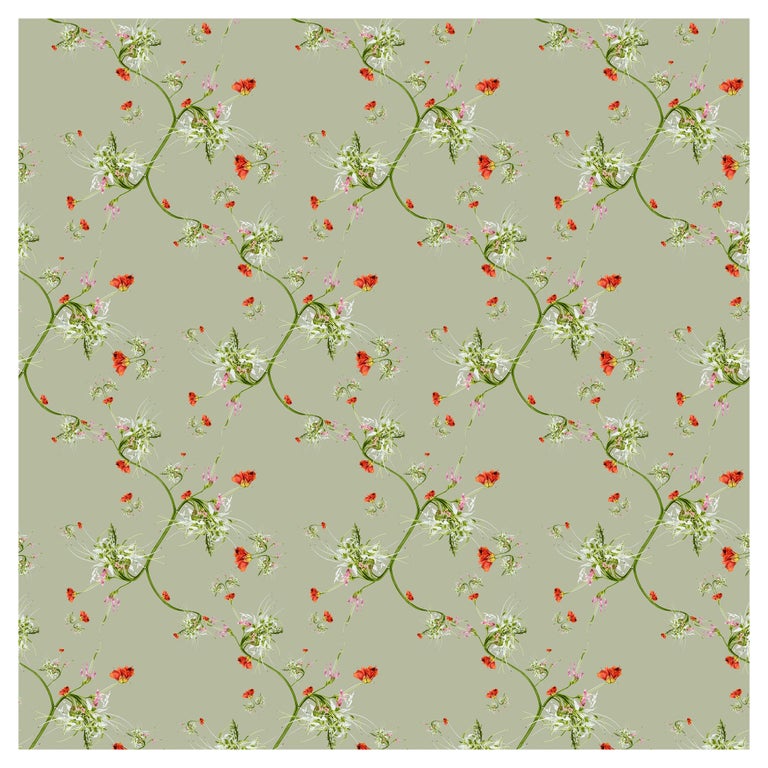 Maple Floral Wallpaper For Sale at 1stDibs