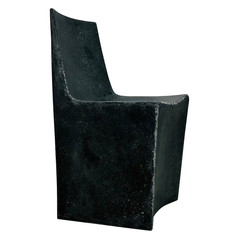 Cast Resin 'Stone' Dining Chair, Coal Stone Finish by Zachary A. Design ...