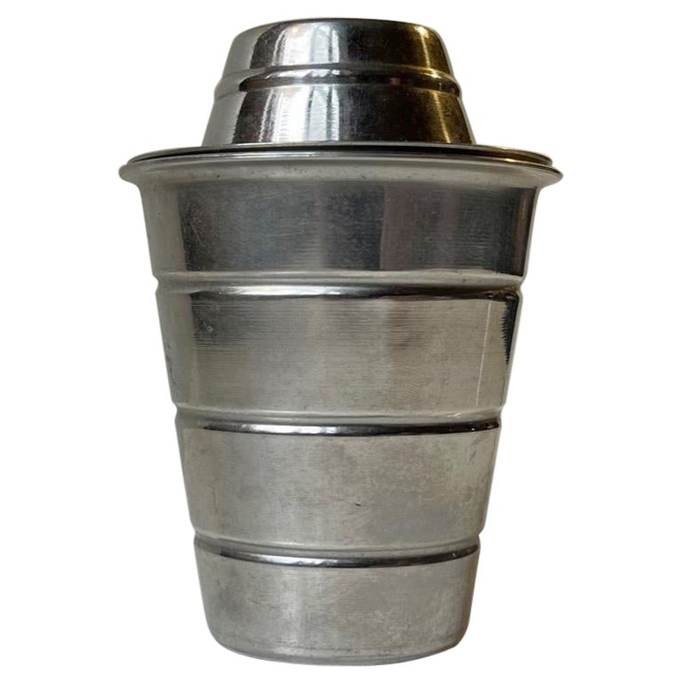 Small Vintage Cocktail Shaker in Stainless Steel by Lundtofte, Danish ...