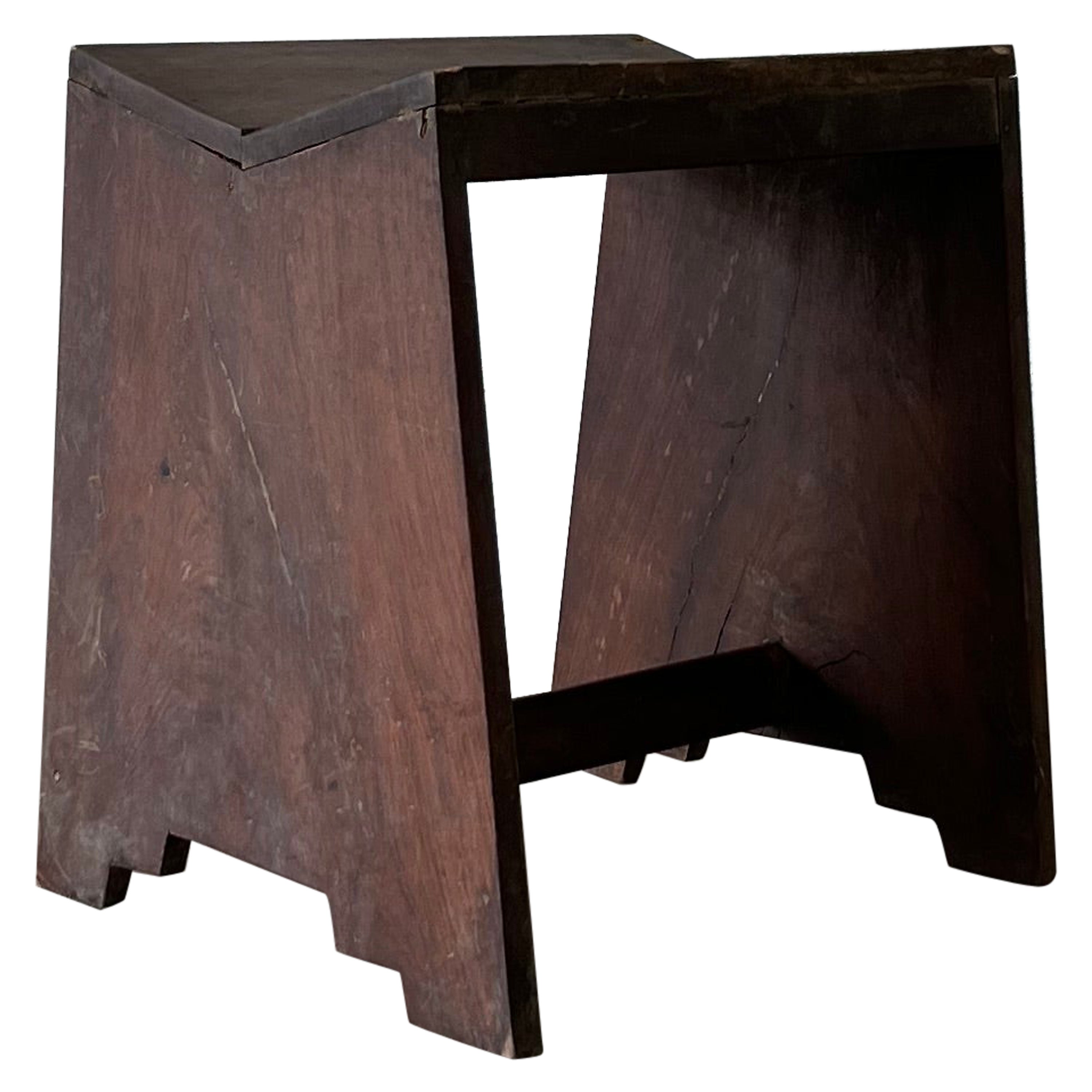 Pair of Pierre Jeanneret Stools, 1960s, Chandigarh at 1stDibs