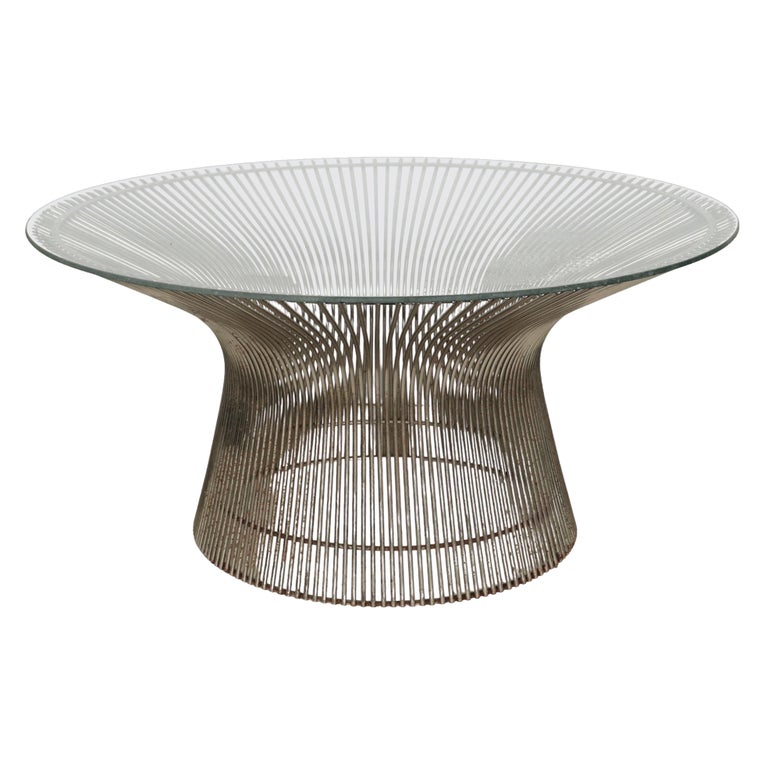 Warren Platner Knoll Chrome Coffee Table For Sale at 1stDibs