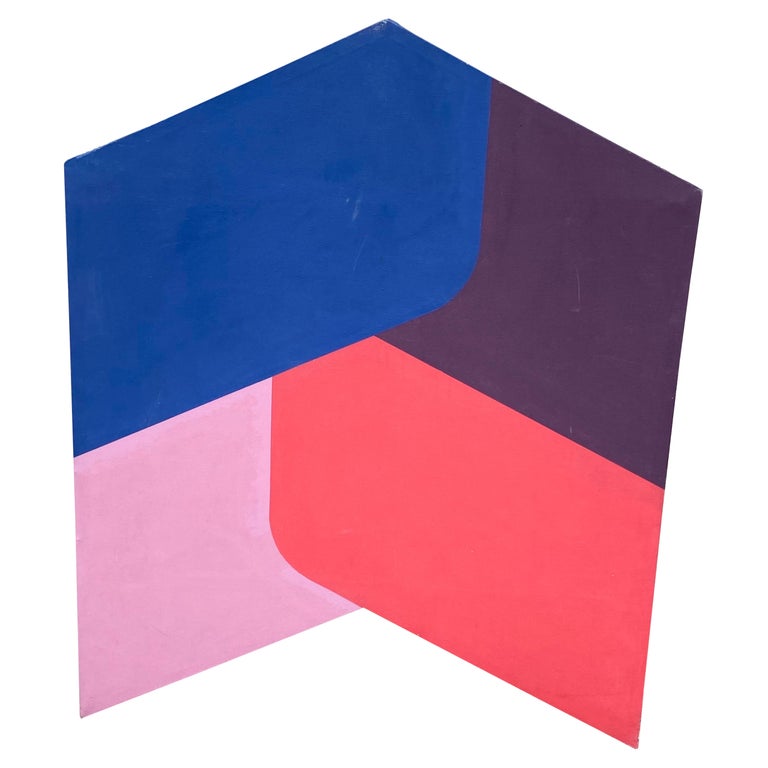 Abstract Color Block Painting For Sale at 1stDibs