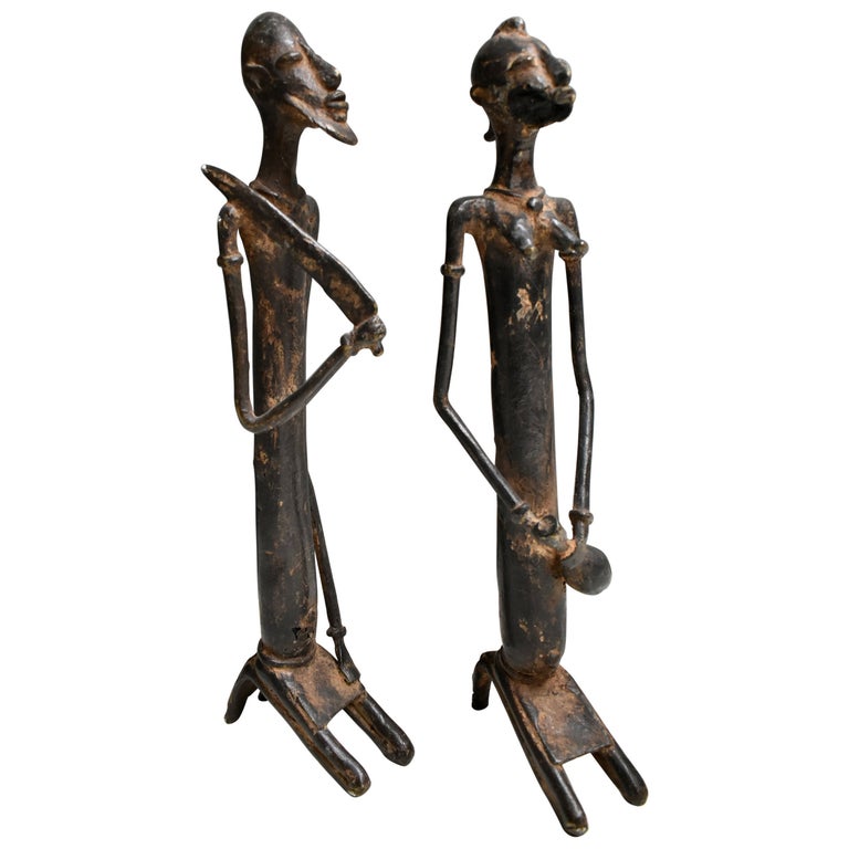 Pair of African Bronze Statues, Back to the Early Twentieth Century For ...
