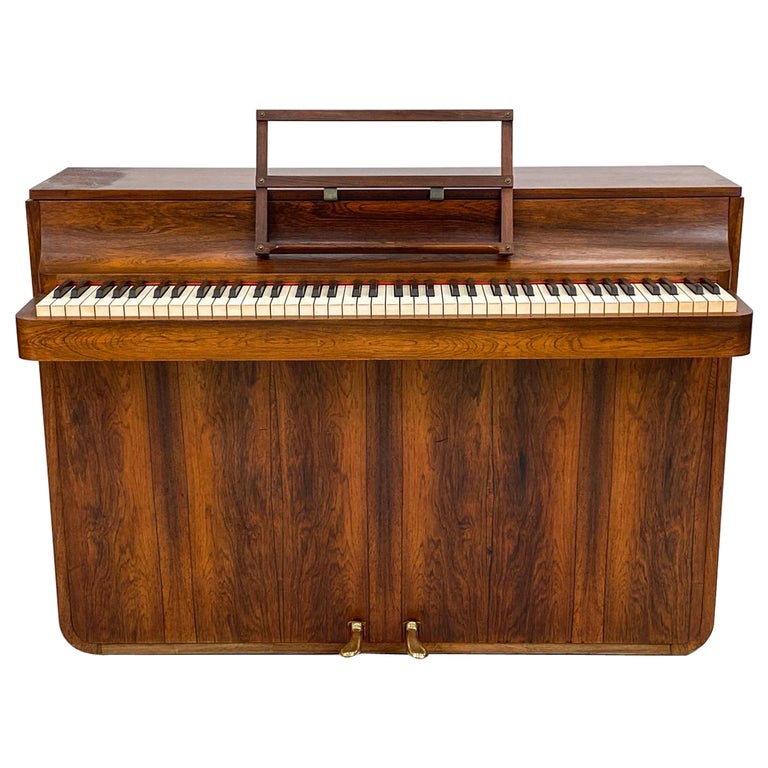 Louis Zwicki Danish Mid-Century Rosewood Pianette For Sale at 1stDibs