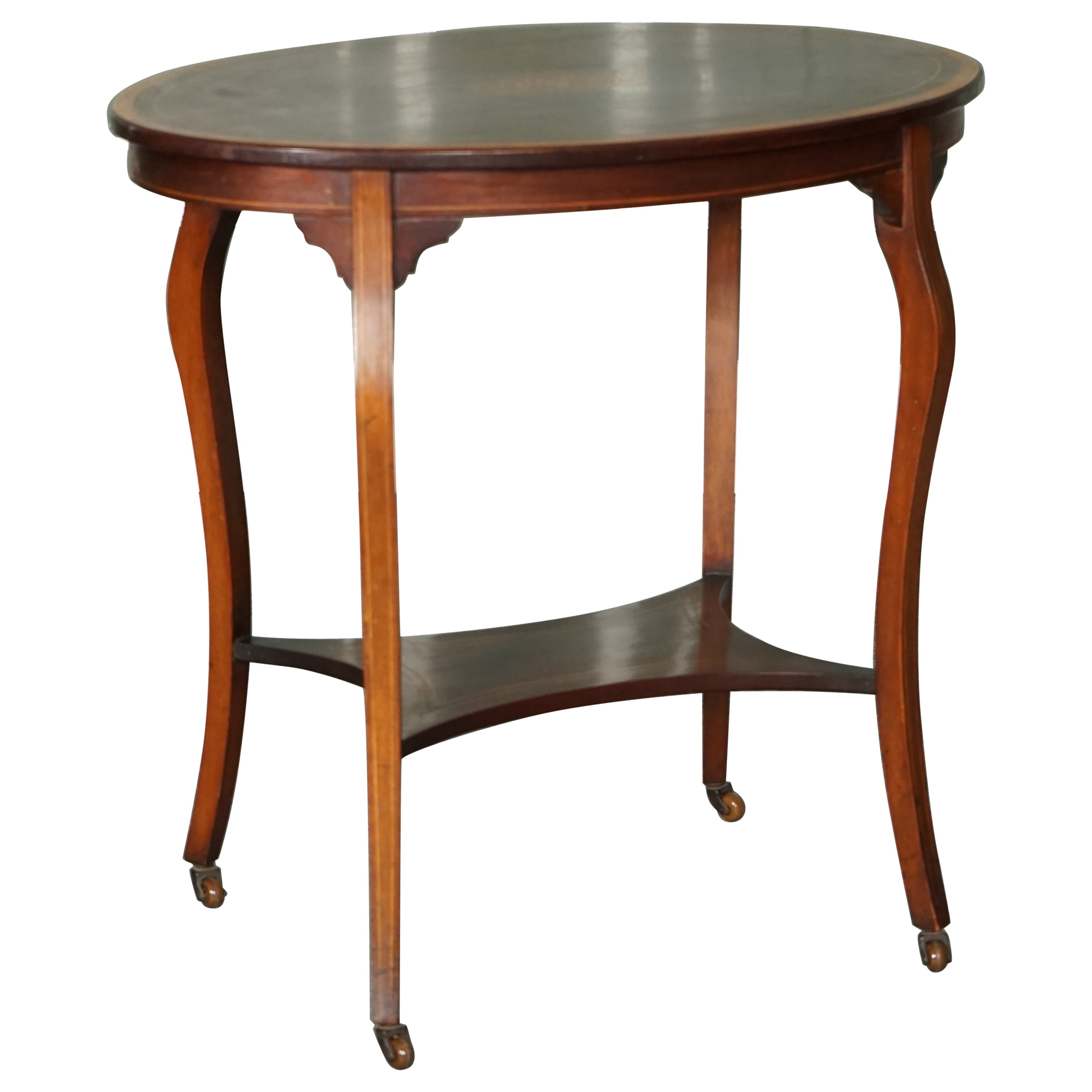 Vintage Zangerle and Peterson Sheraton Style Mahogany Side Accent Table ...