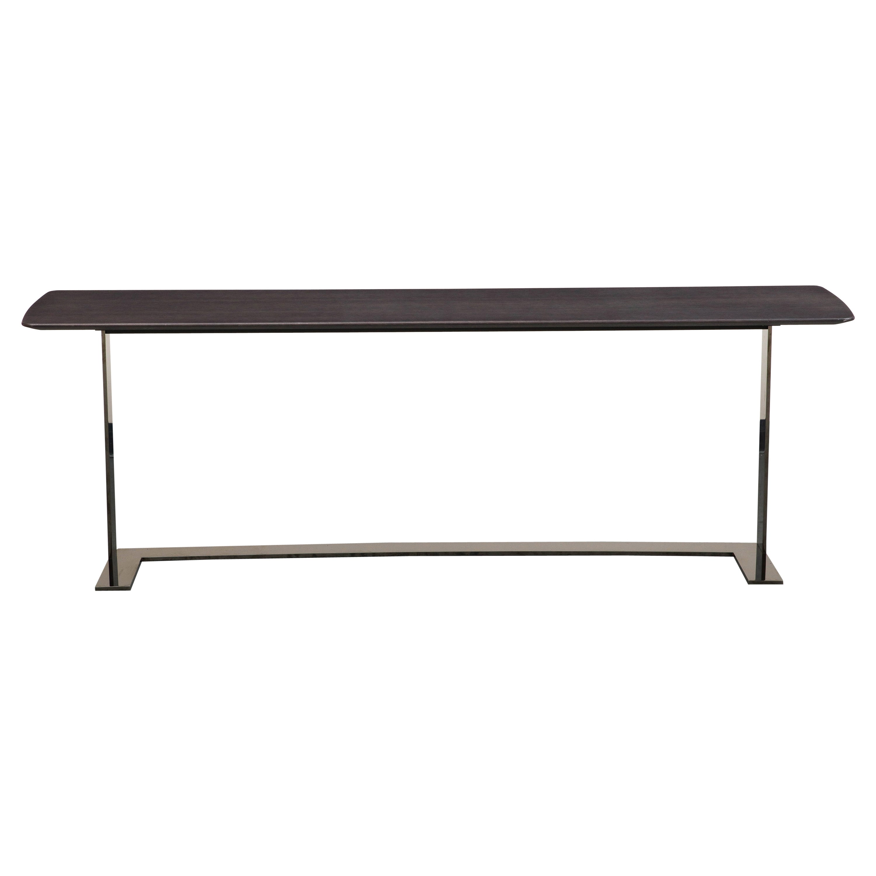 B&B 'Eileen' Console with Oak Top and Steel Base at 1stDibs | eileen console table
