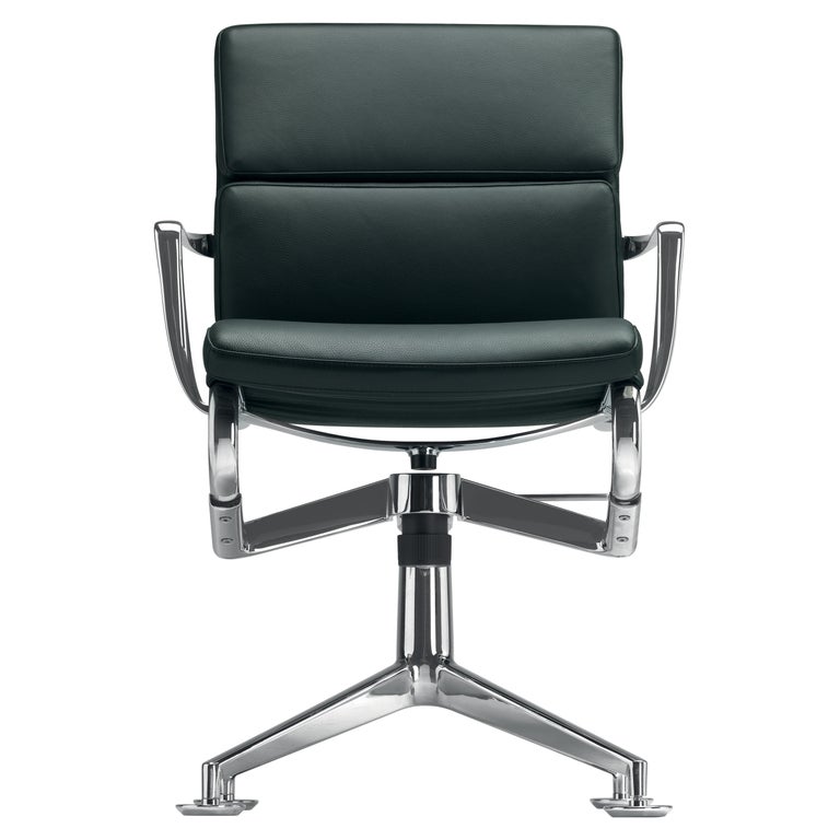 Alias 429 Meetingframe+ Tilt 47 Soft Chair in Black Seat with Chromed ...