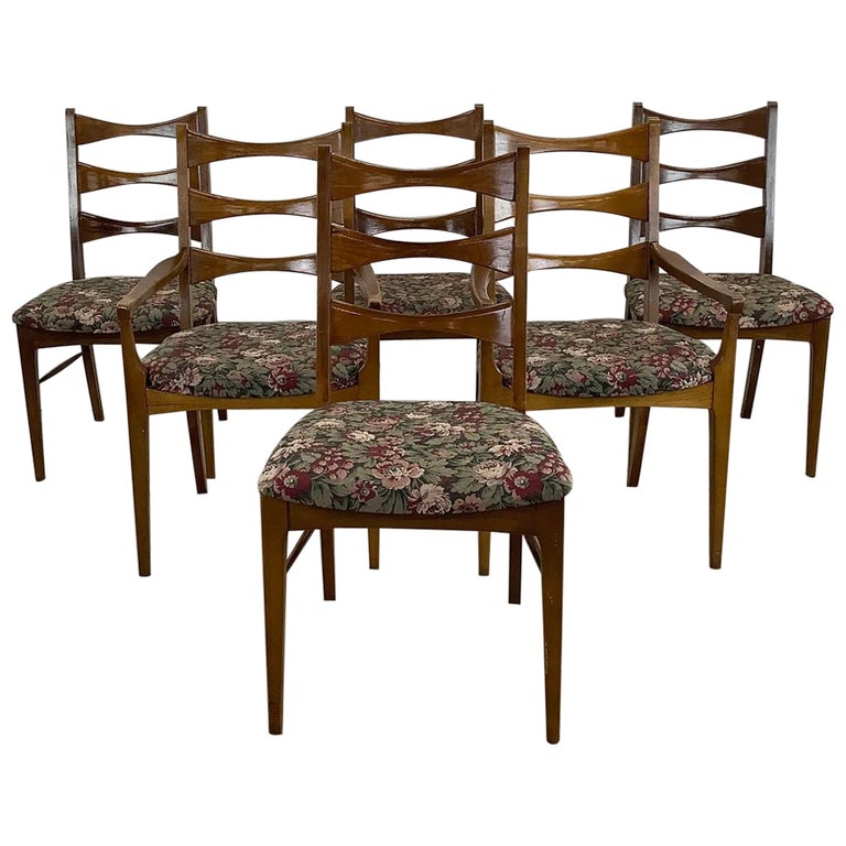 Midcentury "Rhythm" Bowtie Dining Chairs by Lane For Sale at 1stDibs
