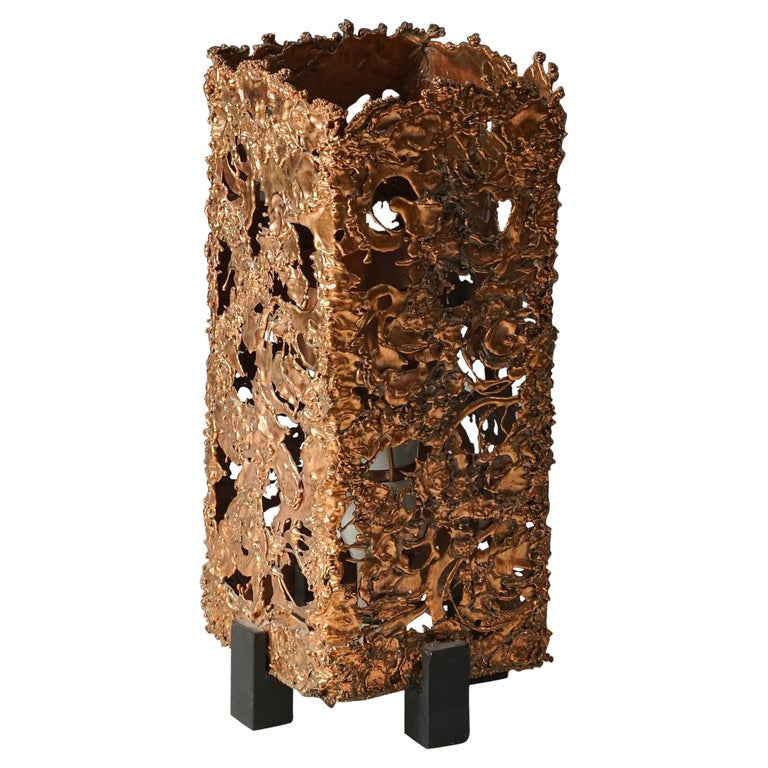 Brutalist Table Lamp by Aimo Tukiainen, 1960s, Finland For Sale at 1stDibs