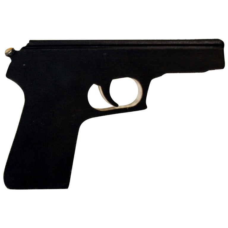Robert The Hand Cut Book Gun Sculpture Signed Make Your Schools Work ...