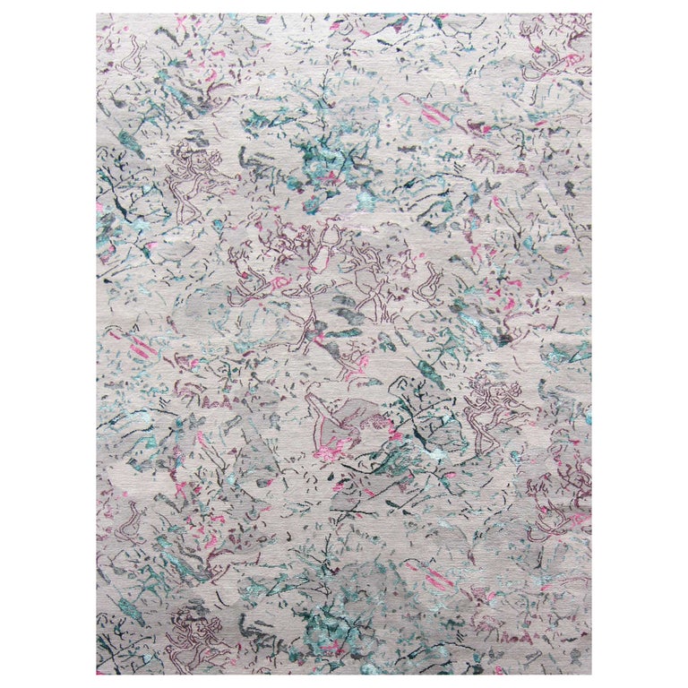 Eskayel, Bosky Toile, Spectra Rug, New Zealand Wool / Silk Cross Weave ...