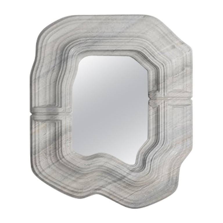 Memory Distortion - Wall Mirror, Zeng Peng, Matt Grey Marble Wall ...