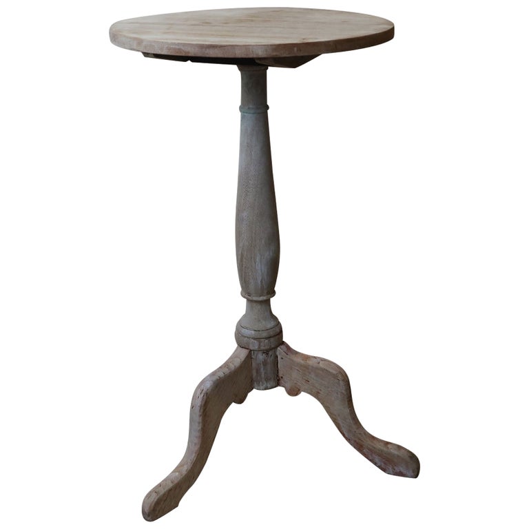 Small Antique Gustavian Style Round Bleached Table, English, C.1850 For ...