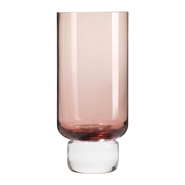 Joe Colombo 'Clessidra' Glass Vase by Karakter For Sale at 1stDibs