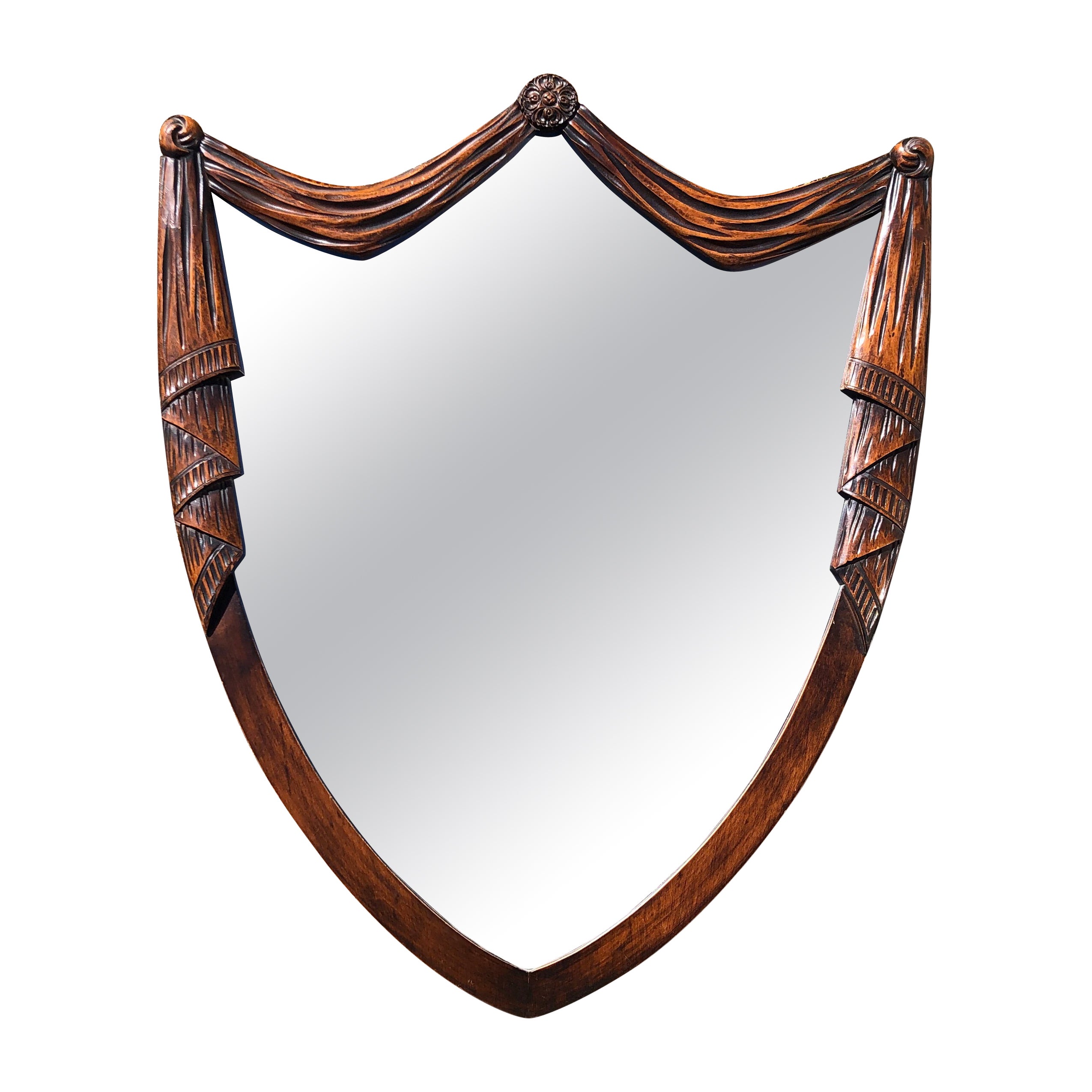 Bronze Sword and Shield Mirror at 1stDibs
