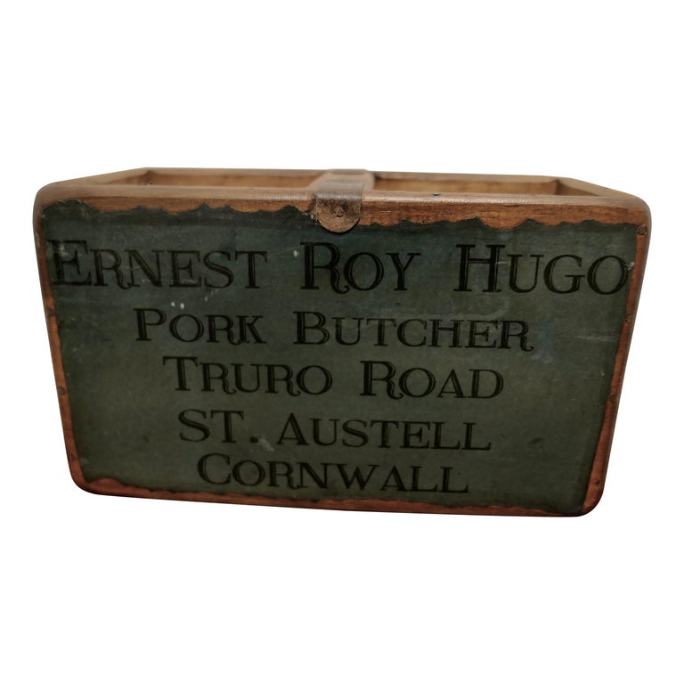 Decorative Re Painted 19th Century Wine Box, Trug For Sale at 1stDibs