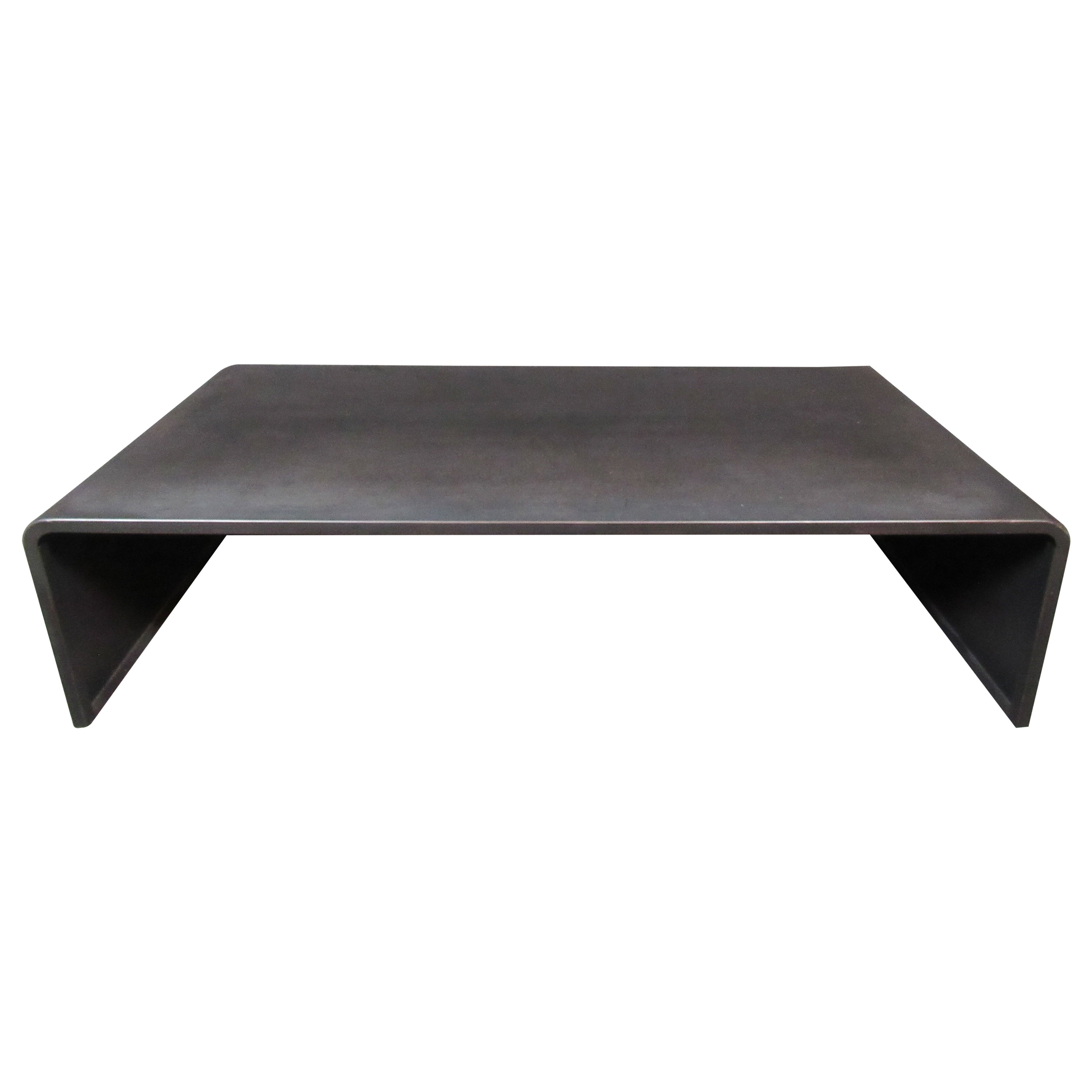 Unique Riveted Industrial Style Coffee Table For Sale at 1stDibs