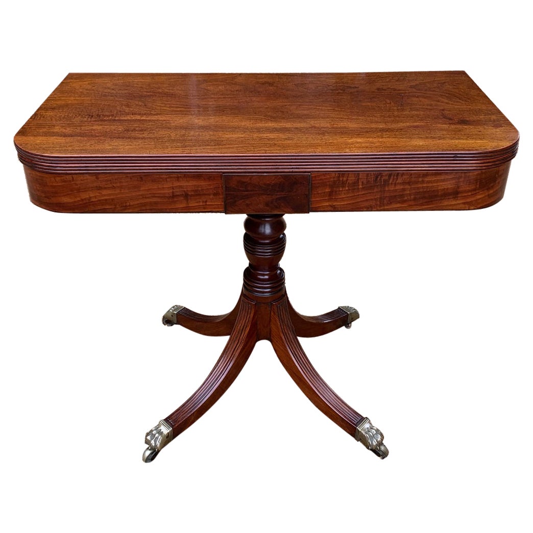 Unusual Regency Mahogany Tea Table For Sale at 1stDibs